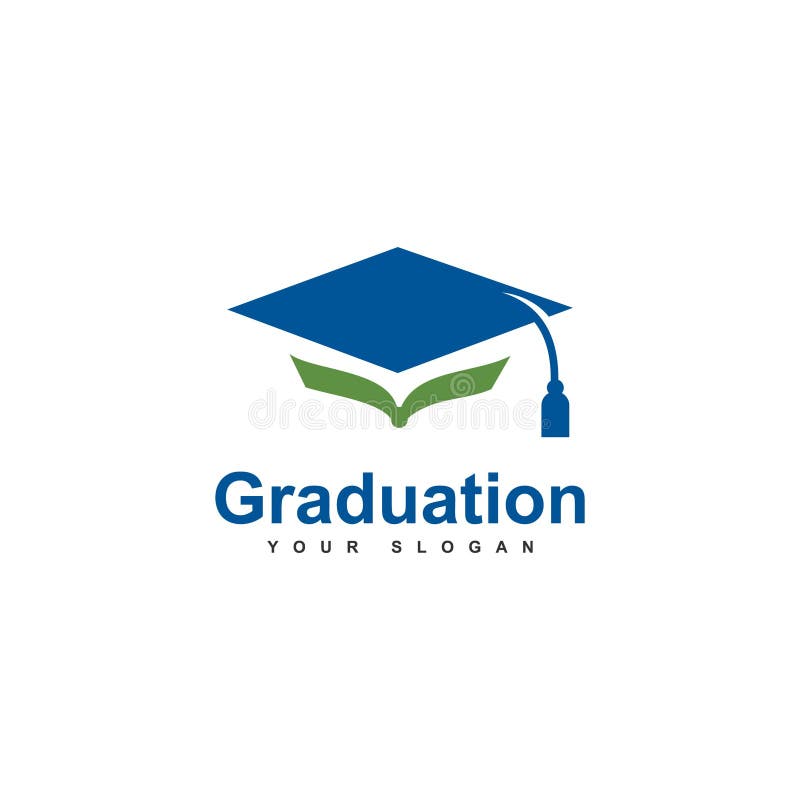 Graduation logo template stock illustration. Illustration of design ...