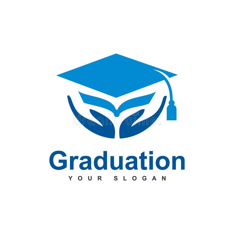Graduation logo template stock illustration. Illustration of design ...