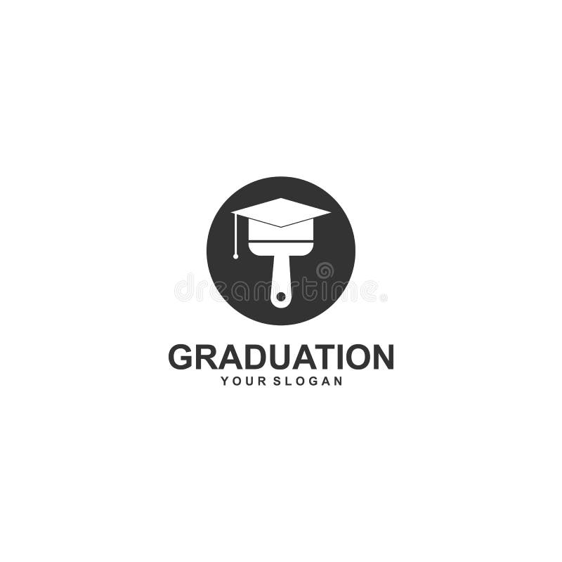 Graduation logo template stock illustration. Illustration of knowledge ...