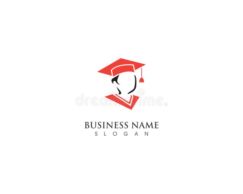 Graduation Logo and Vector Education Stock Illustration - Illustration ...