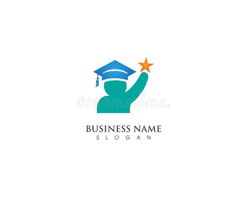 Graduation Logo and Vector Education Stock Illustration - Illustration ...