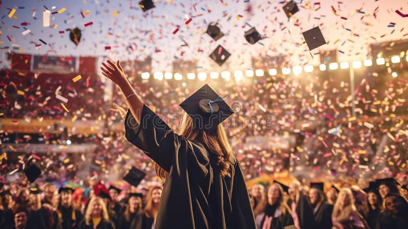 Graduation Marks the End of a Student Formal Education Stock ...