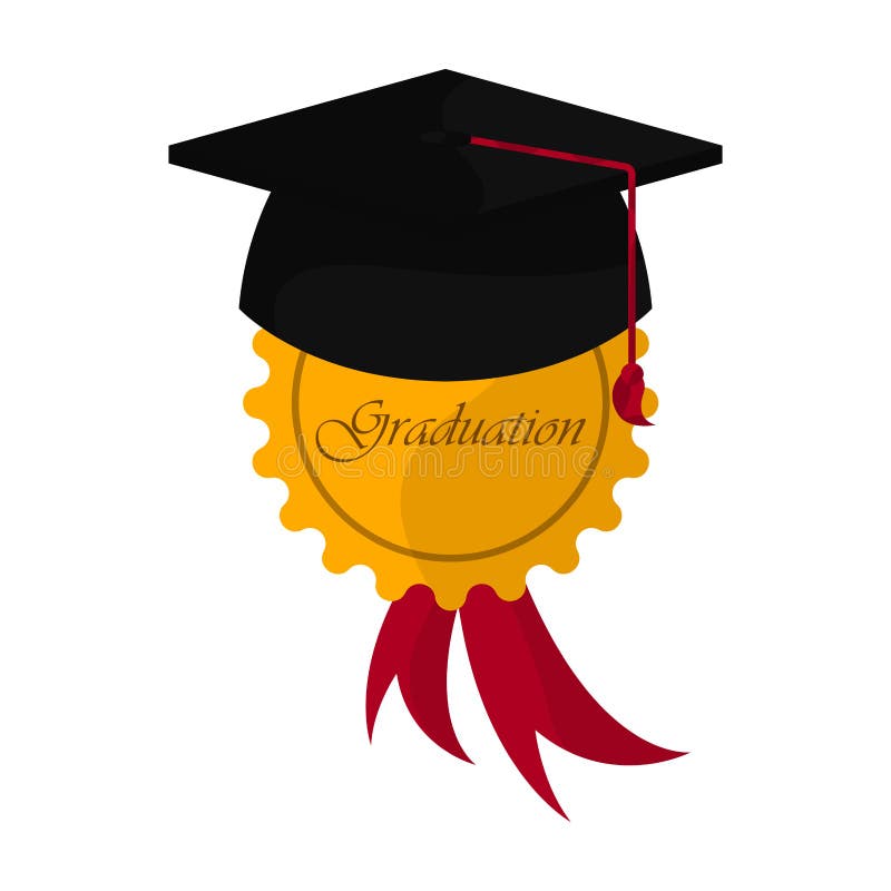 Graduation Objects Illustration Stock Vector - Illustration of academic ...