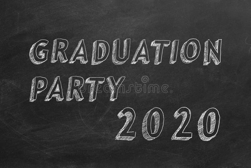 Graduation party 2020 stock illustration. Illustration of hand - 175940138