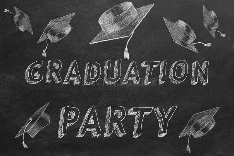 Graduation party stock illustration. Illustration of handwriting ...