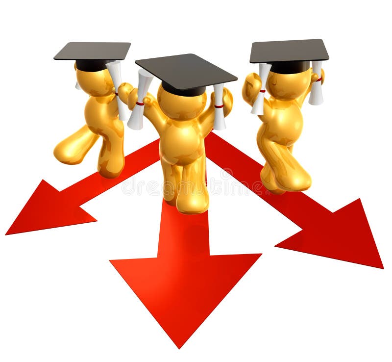 Graduation Path Icon Figure Stock Illustration - Illustration of human ...