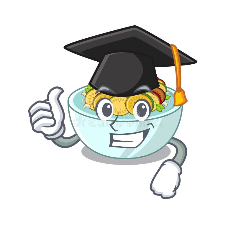 Graduation Ratatouille with in the Character Shape Stock Vector ...