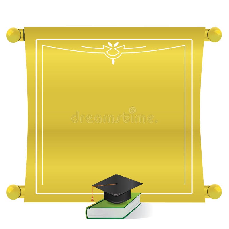 Graduation Scroll. Vector Illustration Decorative Design Stock Vector ...