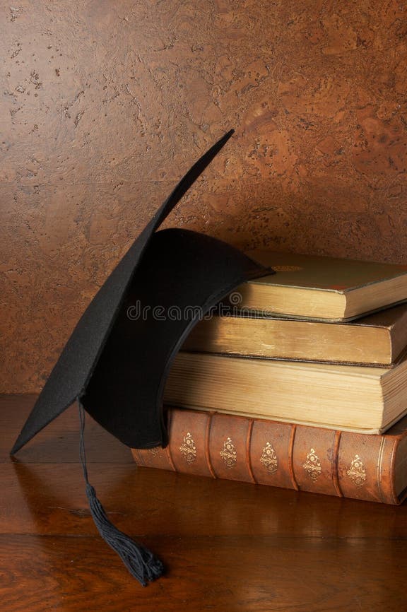 Graduation still life stock image. Image of students, book - 4842809