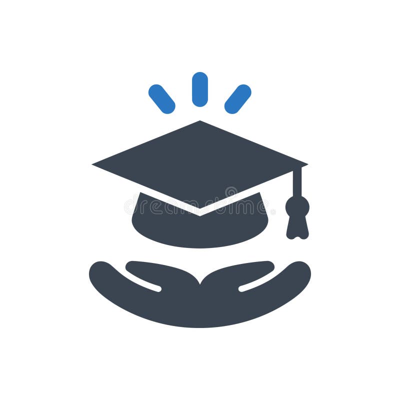 Graduation Support Icon stock vector. Illustration of vector - 361529163