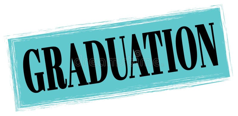 GRADUATION Text Written on Blue-black Stamp Sign Stock Illustration ...