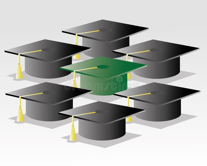Graduation time stock vector. Illustration of closeup - 58999537