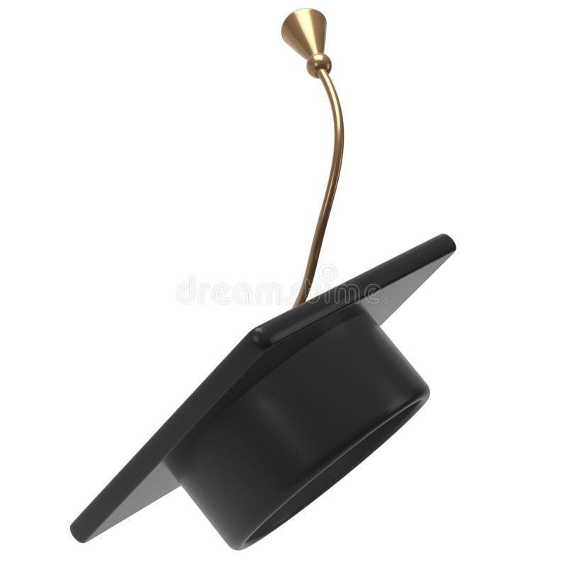 Graduation University or College Black Cap 3d Icon Illustration ...