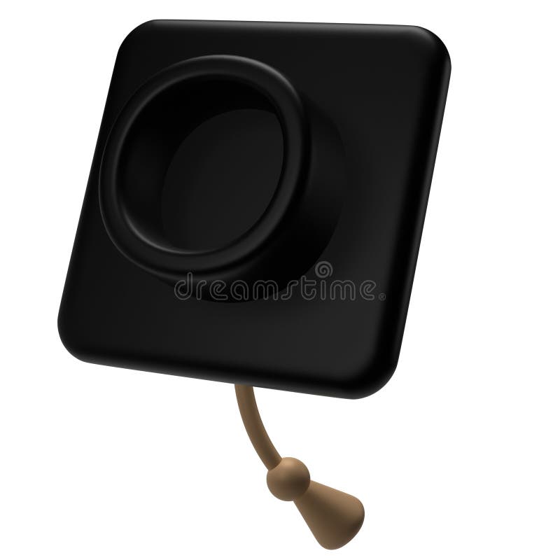 Graduation University or College Black Cap 3d Icon Illustration ...