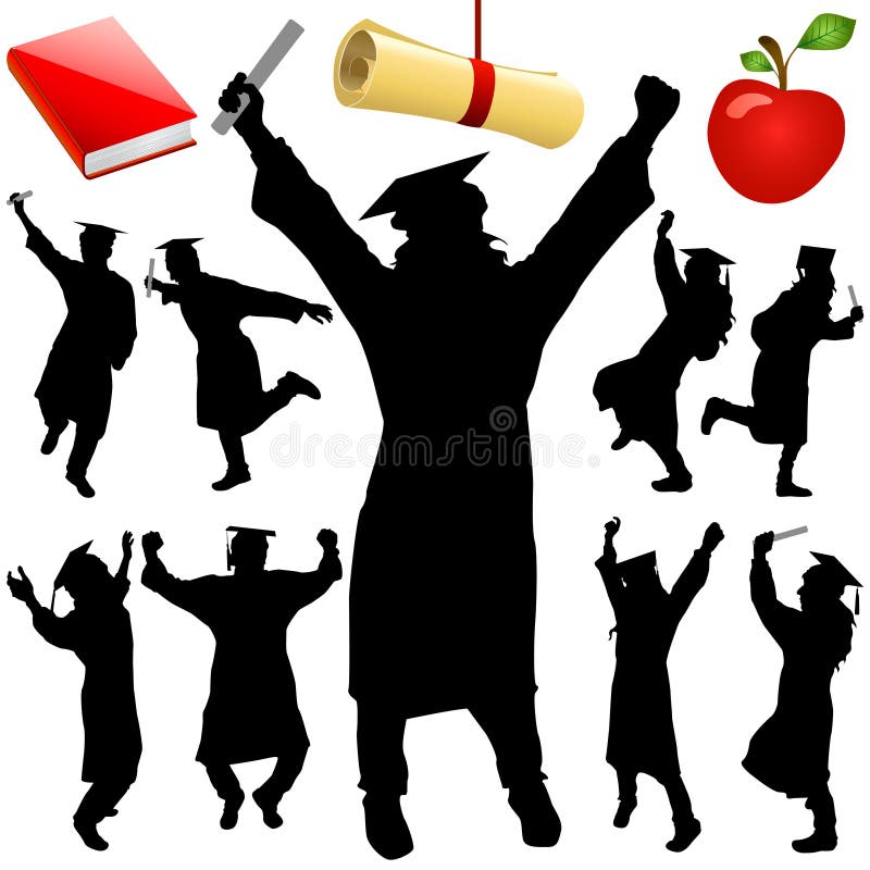 Graduation vector stock vector. Illustration of school - 9172930
