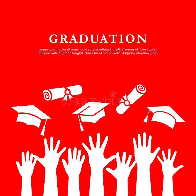 Graduation Poster, Education Design Stock Vector - Illustration of ...
