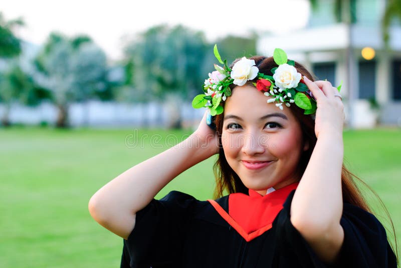 Graduation Woman stock image. Image of girl, park, life - 19587869