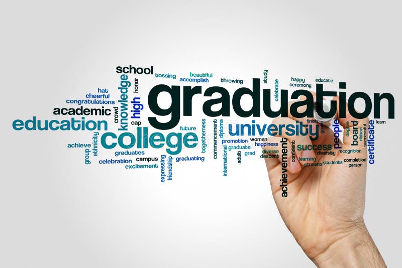 Graduation word cloud stock image. Image of high, diploma - 90730617