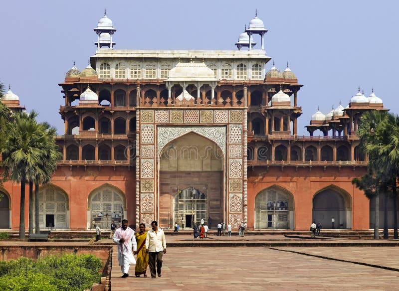 Graf Van Akbar - Sikandra - Agra - India Redactionele Afbeelding ...