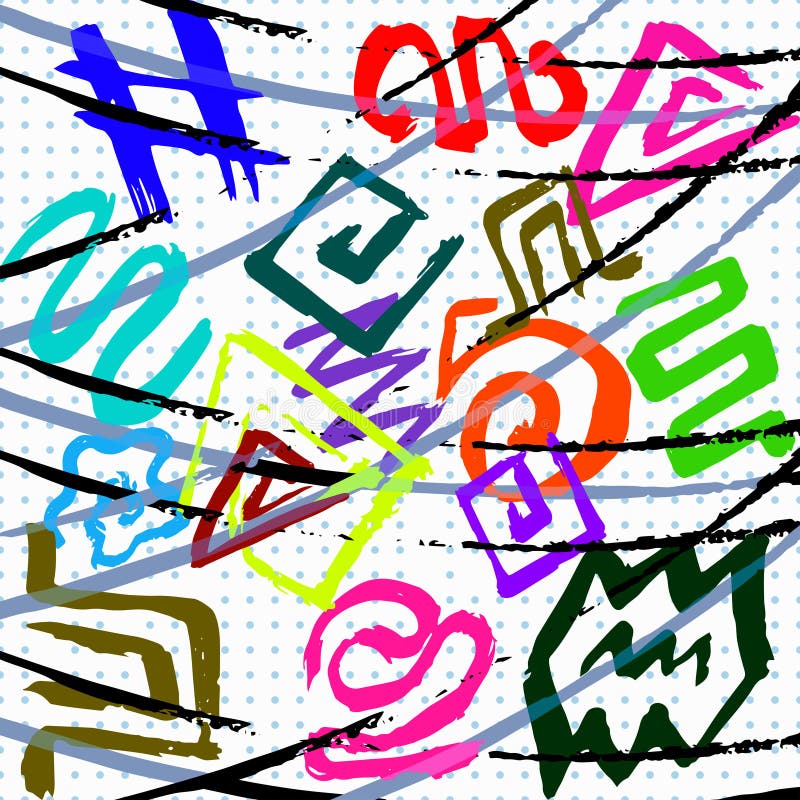 Graffiti Objects Vector Set Stock Vector - Illustration of white, black ...