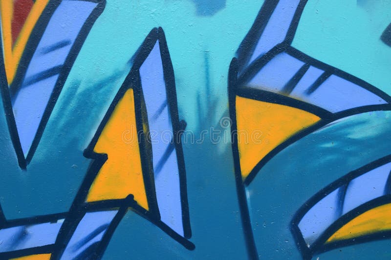 Graffiti Abstract Spray Paint Art Stock Photo - Image of paint ...