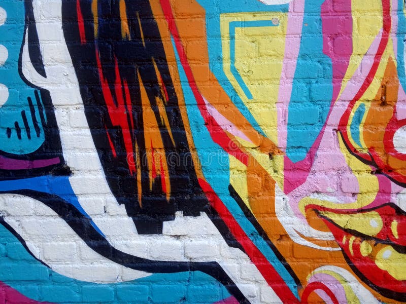 Graffiti De Textura Grafitis Abstracta Multicolor Foto editorial ...