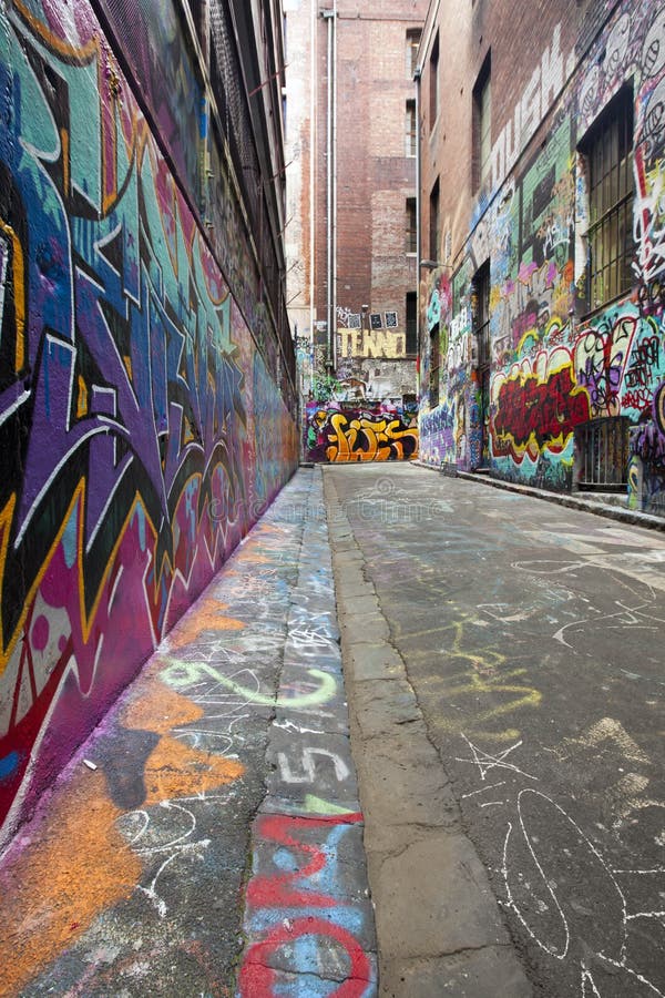 Graffiti Alley editorial image. Image of trash, lane - 21807745