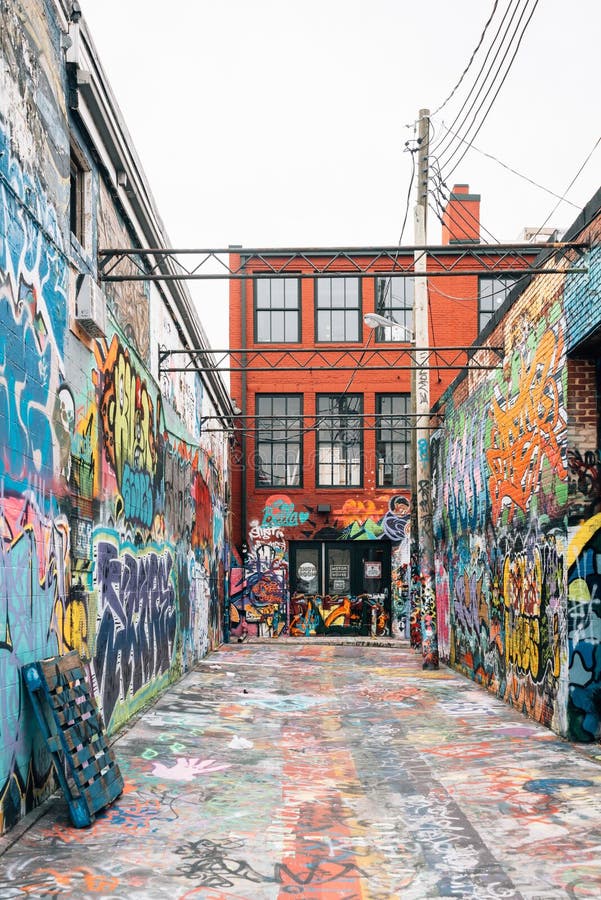 Graffiti Alley in Baltimore, Maryland Editorial Stock Image - Image of ...