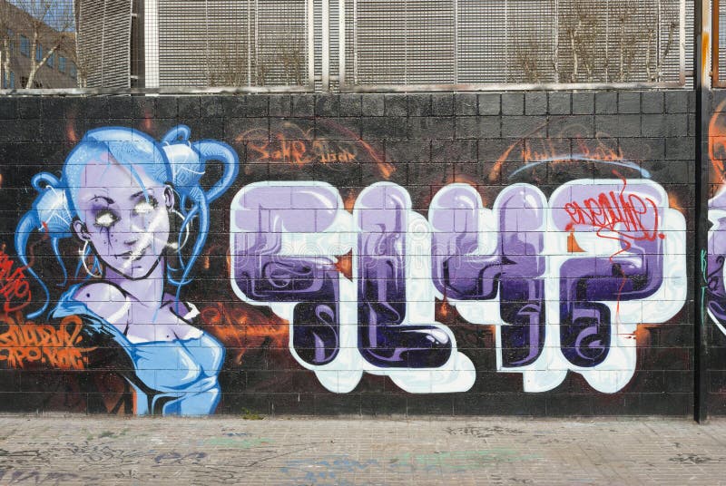 Gang Graffiti After Riots, South Central Los Angeles, California ...