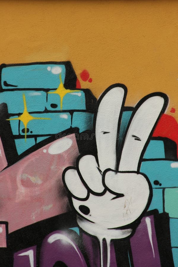 Peace Sign Graffiti