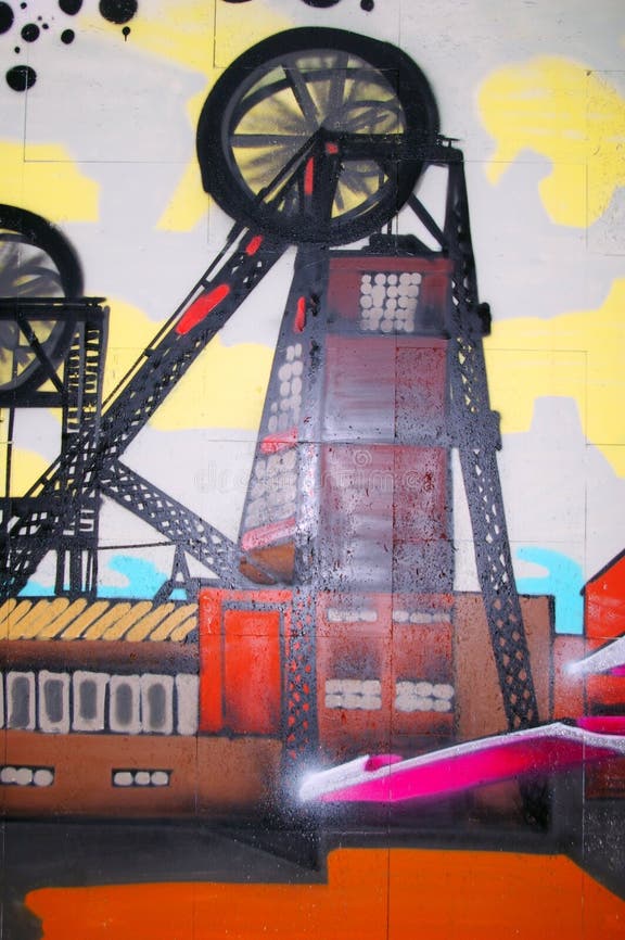 Graffiti editorial photo. Image of paint, underground - 46137071