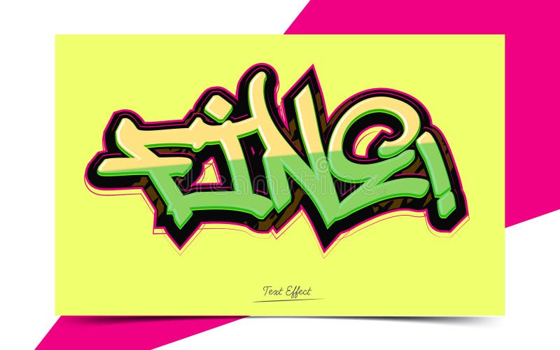 Graffiti Style Text Art Stock Illustrations – 25,052 Graffiti Style ...