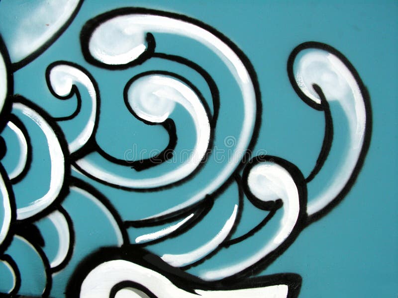 Graffiti art waves stock image. Image of poetic, artistic - 905709