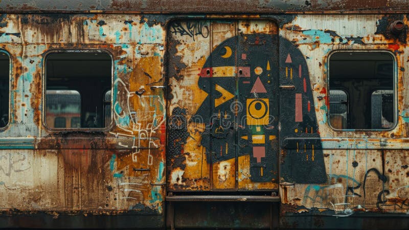 Graffiti Artwork Old Rusted Train Stock Photos - Free & Royalty-Free ...