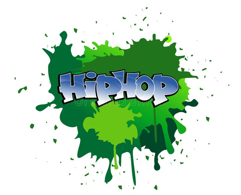 Hip Hop graffiti design stock vector. Illustration of vinyl - 17426812