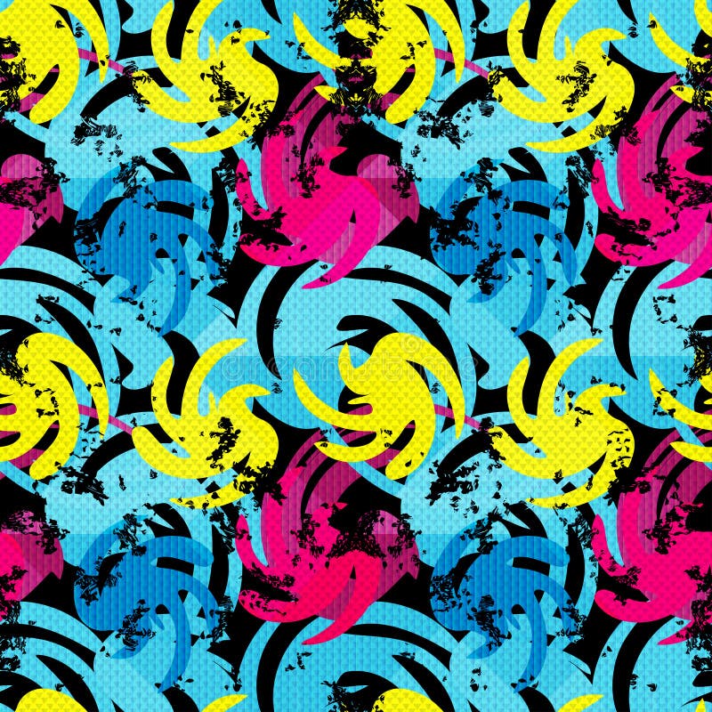 Graffiti Background Seamless Texture Stock Illustration - Illustration ...
