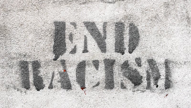 End racism stock photo. Image of sign, stone, racism - 136355878