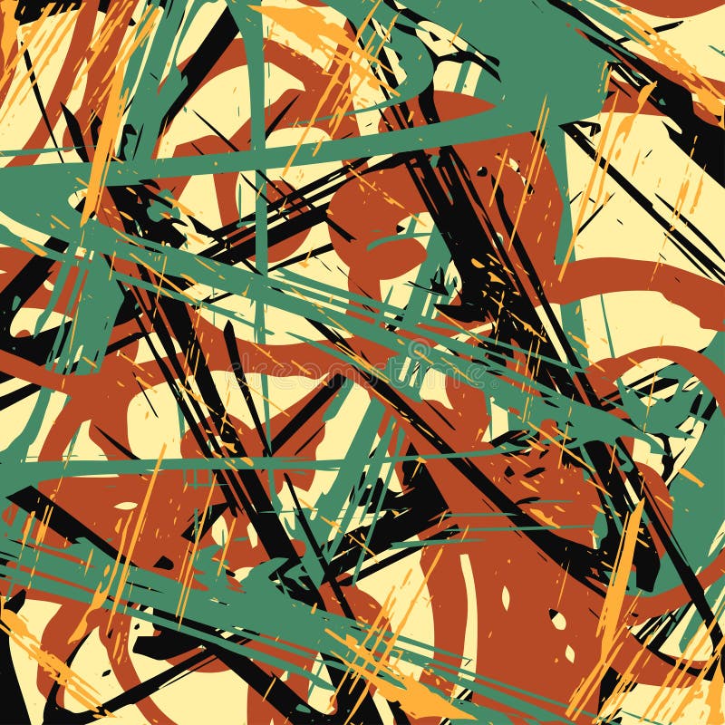 Graffiti Colored Geometrical Objects Illustration Stock Illustration ...