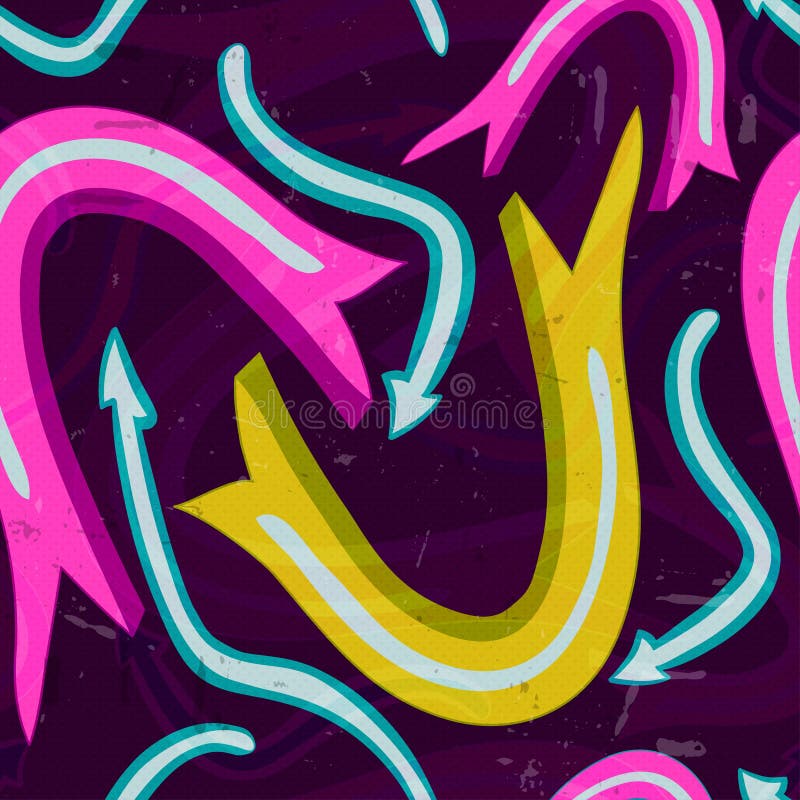 Graffiti Colored Geometrical Objects Illustration Stock Illustration ...