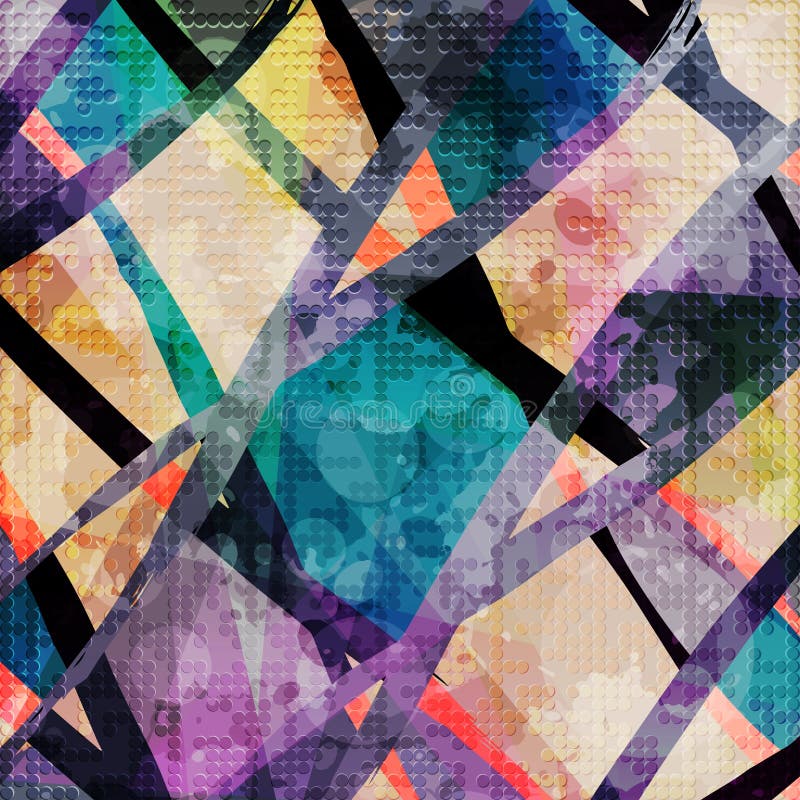 Graffiti Colored Geometrical Objects Vector Illustration Stock ...