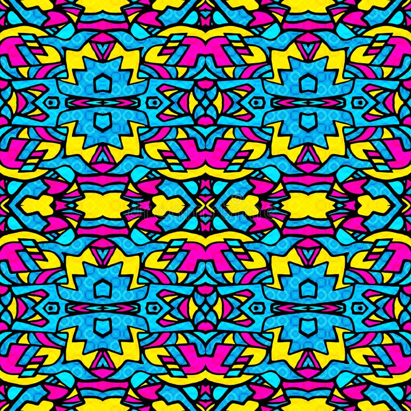 Graffiti Colored Seamless Texture Illustration Stock Illustration ...