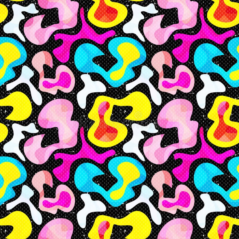 Graffiti Colored Seamless Texture Vector Illustration Stock Vector ...