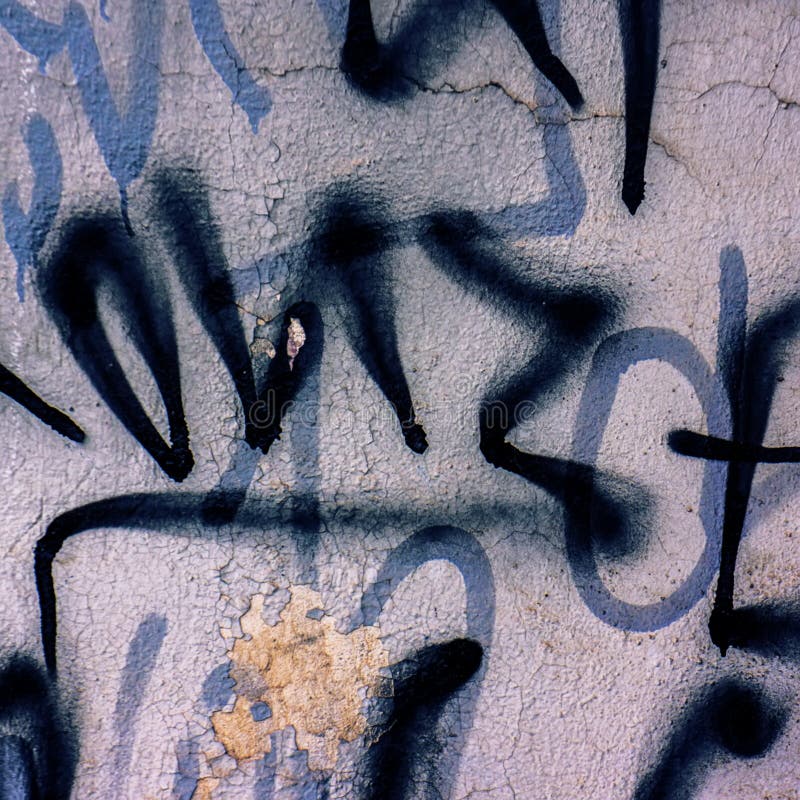 Graffiti and colored spots stock photo. Image of culture - 78799510