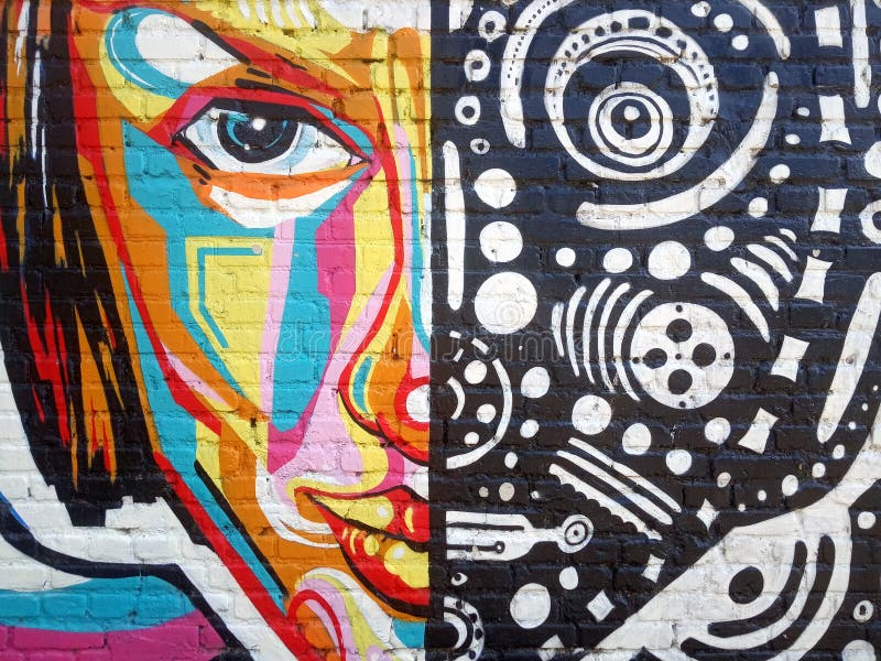 Graffiti, Colored Wall, Multi-colored Abstract Graffiti Editorial Photo ...