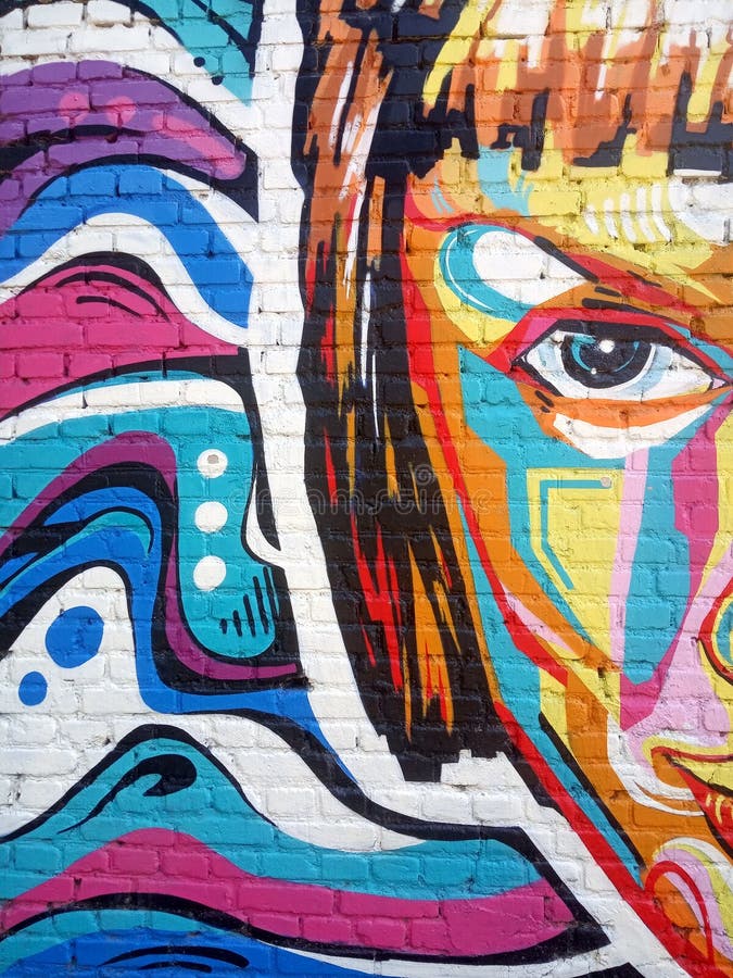 Graffiti, Colored Wall, Multi-colored Abstract Graffiti Editorial Photo ...