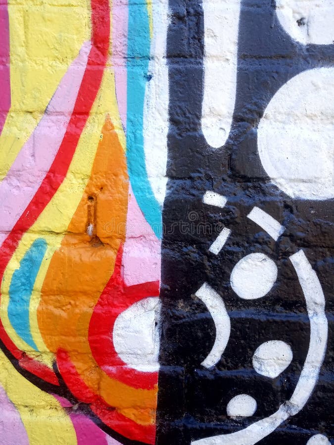 Graffiti, Multi-colored Abstract Graffiti Texture Editorial Stock Image ...