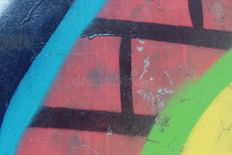 Graffiti Colours Wall Fragment Texture for Background. Stock Image ...