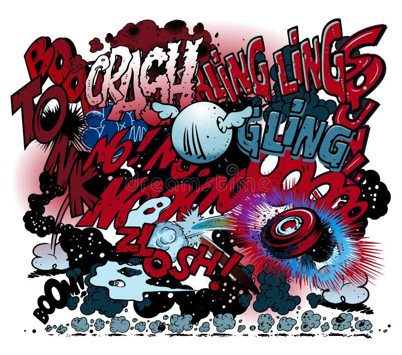 Graffiti, Comic Book Explosions Stock Vector - Illustration of ...