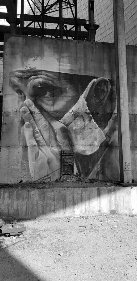 Graffiti Cooling Tower Chernobyl Editorial Photography - Image of ...