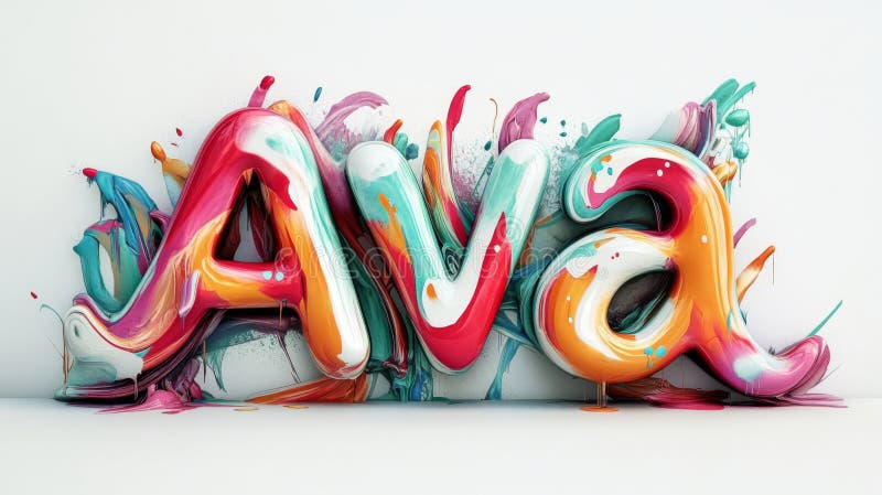 Graffiti de lava stock de ilustración. Ilustración de urbano - 349292943